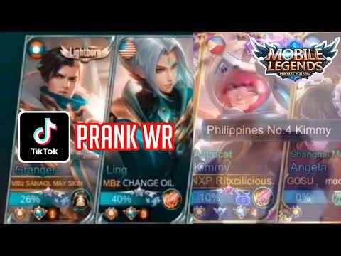 FAKE WINRATE PRANK ML TIKTOK | MOBILE LEGENDS TIKTOK COMPILATION #4 ...