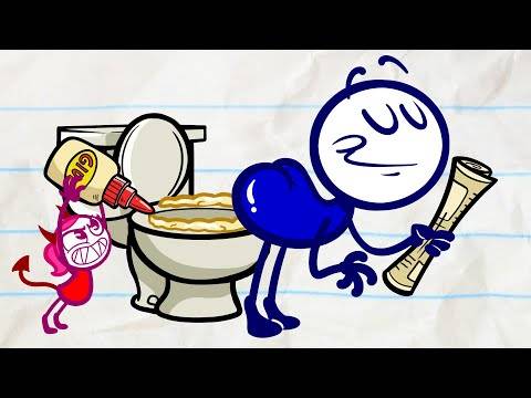 Pencilmate's Funny Prank War! | Animated Cartoons Characters | Animated ...